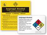Isopropyl Alcohol NFPA Chemical Hazard Label, SKU: LB-1592-074