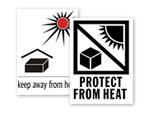 Hot Warning Labels | Hot Temperature Indication
