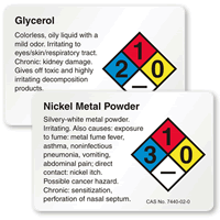 Isopropyl Alcohol NFPA Chemical Hazard Label, SKU: LB-1592-074