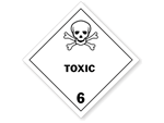 Class 6 Toxic Hazmat Labels | Toxic Commodity DOT