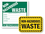 Non Hazardous Waste Labels, SKU: LB-W526