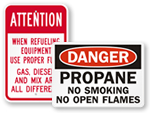 Propane Gas Labels - HazCom