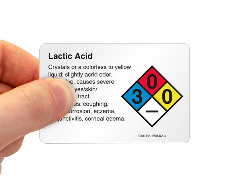 Chemicals G - N Labels - Horizontal