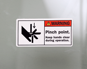 Conveyor Warning Safety Labels