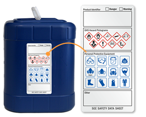 Easy Write-In GHS Labels for Secondary Containers