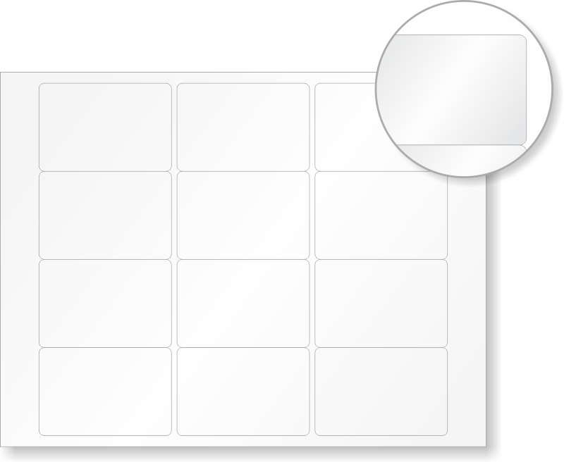 Blank Laser Printable Label Sheets 2in X 3in Labels SKU LZR VL 2X3