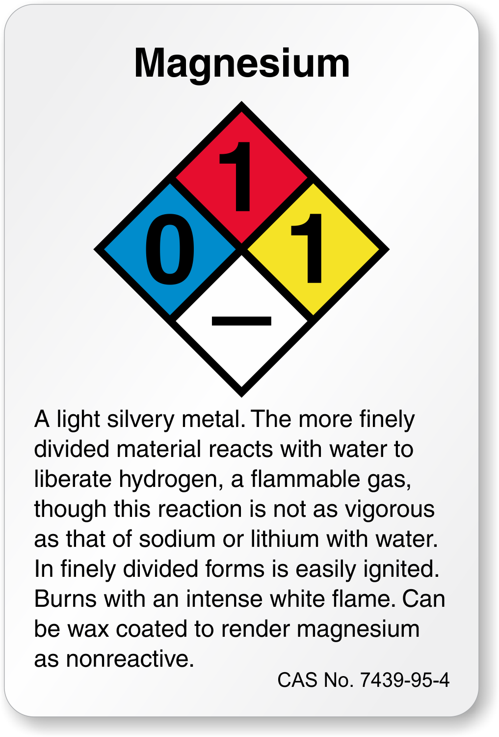 Chemicals G - N Labels