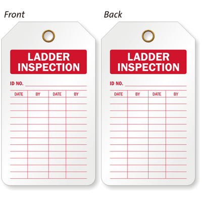 Ladder Inspection Tags