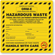 Custom Hazardous Waste Labels