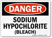 Horizontal NFPA Sodium Hypochlorite Label, SKU: LB-1592-116