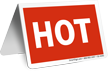 Hot Warning Labels | Hot Temperature Indication